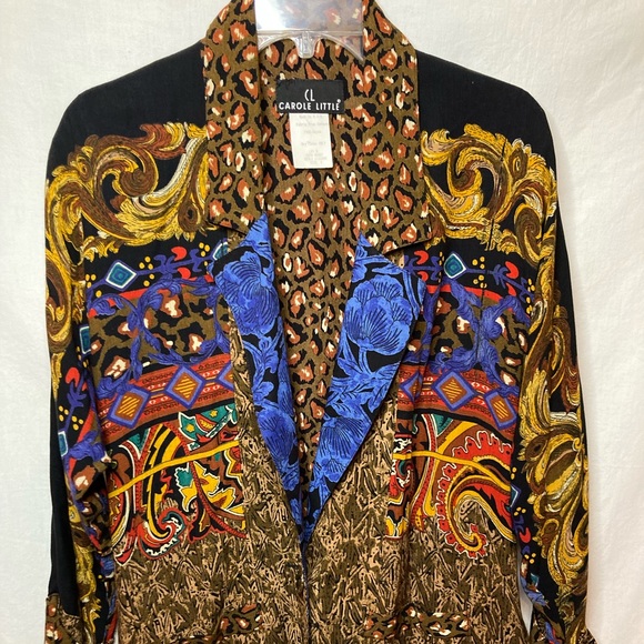 Carole Little | Jackets & Coats | Carole Little Vintage Mixed Print ...